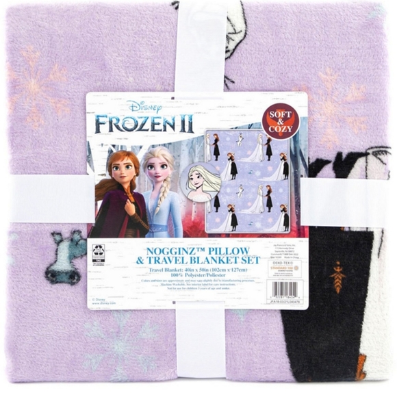 Disney | Bedding | Frozen 2 Pc Pillow And Travel Throw | Poshmark